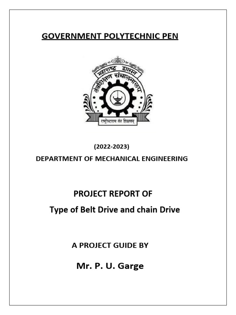 Microproject TOM | PDF | Belt (Mechanical) | Mechanical Engineering