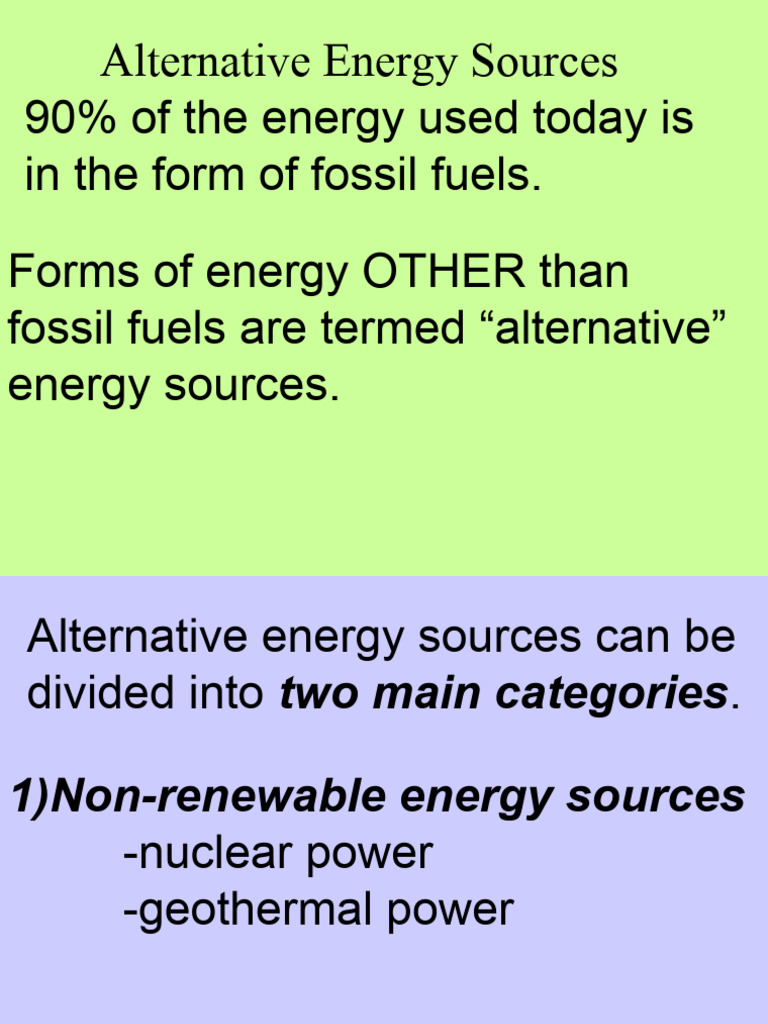 Alternative Energy | PDF | Solar Energy | Energy Development