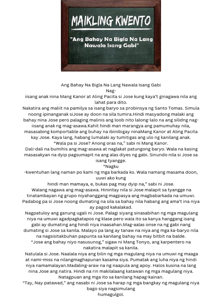 Ang Bahay Na Bigla Na Lang Nawala Isang Gabi Nag - Iisang Anak Nina Mang Kanor at Aling Pacita ...