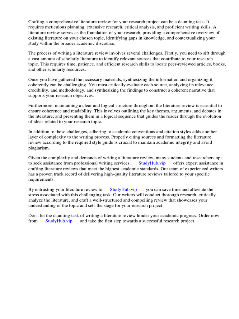 Research Literature Review Outline Example | PDF | Theory | Essays