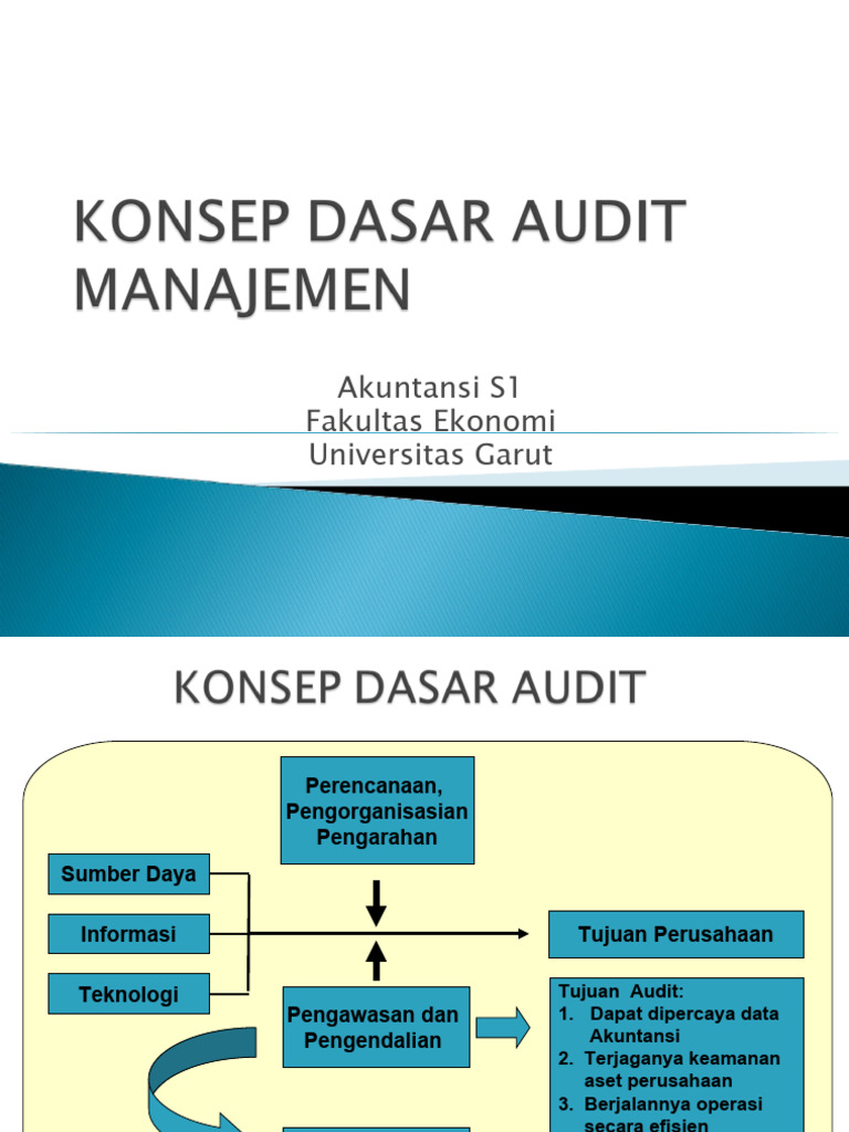 01 Konsep Dasar Audit Manajemen | PDF | Karier & Perkembangan | Bisnis