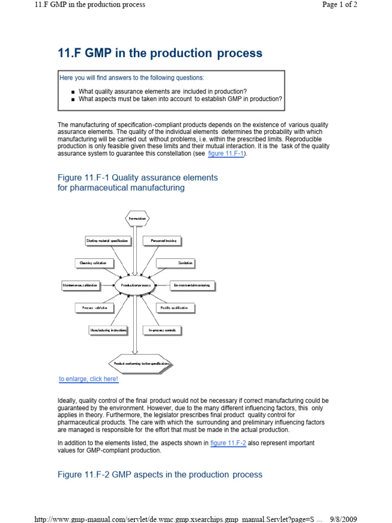 11.F GMP in The Production Process | PDF | Quality Assurance ...