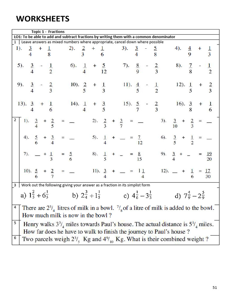 KS3 Maths 01 | PDF | Shape | Numbers