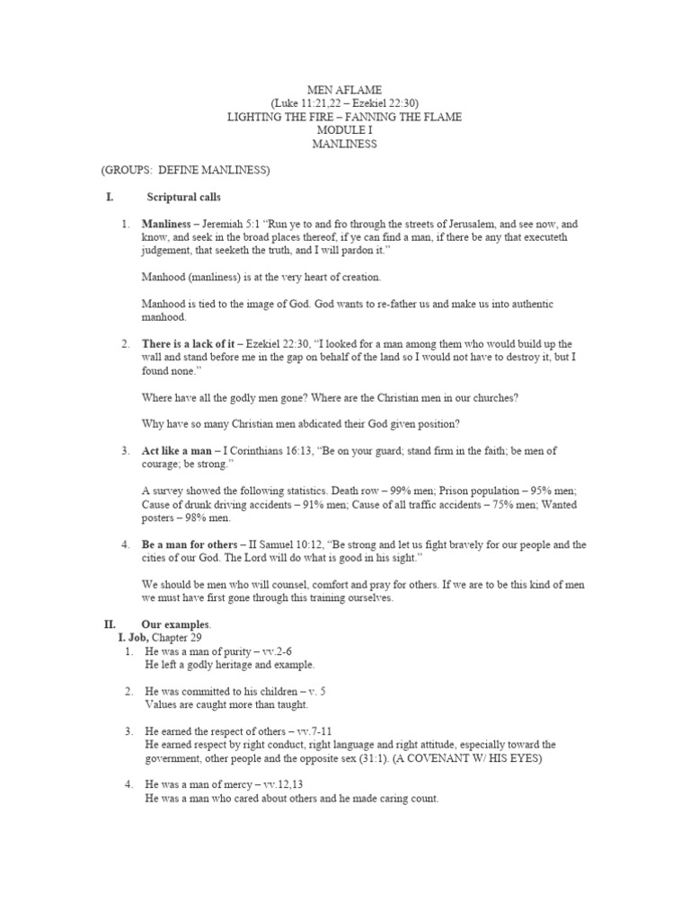 Men - S Ministry Modules | PDF