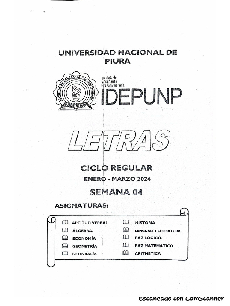 Semana 04 - Letras | PDF