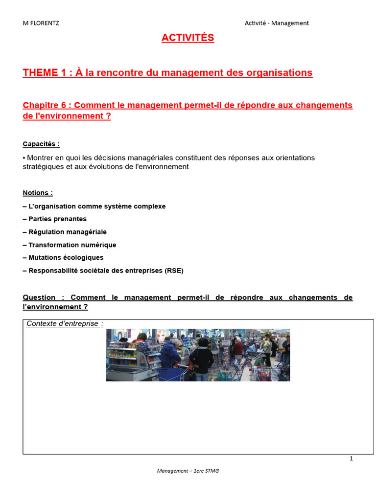 Management et RSE chez Carrefour | PDF | Partie prenante ...