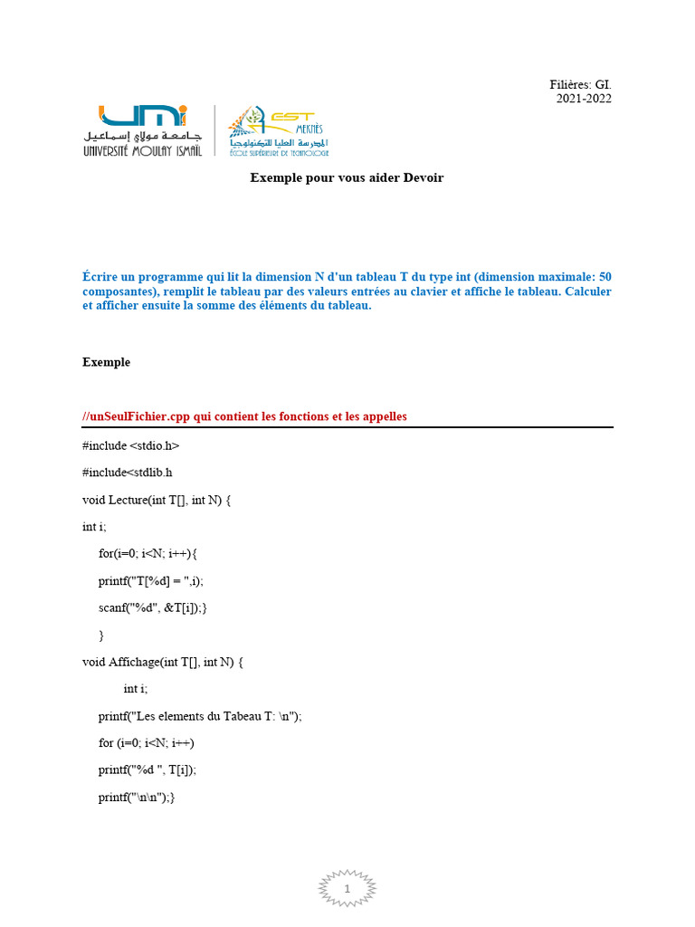 AIDE Pour Devoir | PDF | Informatique | Programmation informatique