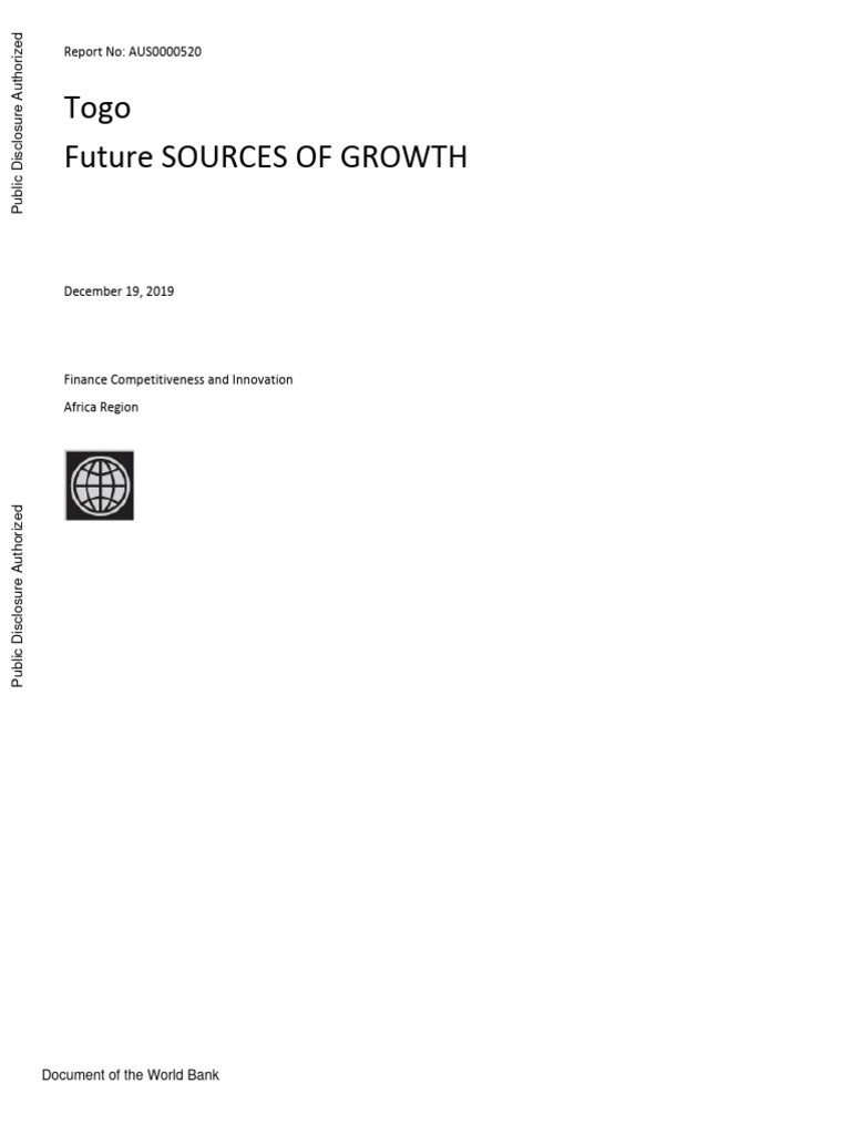 Togo Future Sources of Growth | PDF | Taxes | Exports