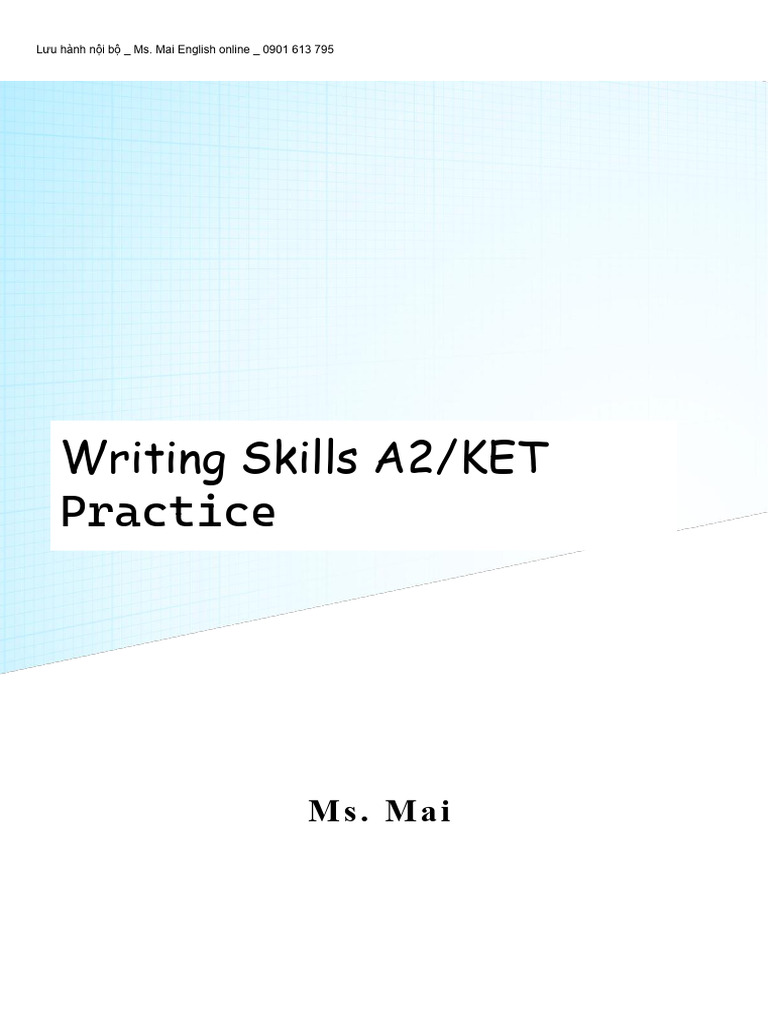 a2_ket Writng Practice (Part 1) | PDF | Cuisine | Foods