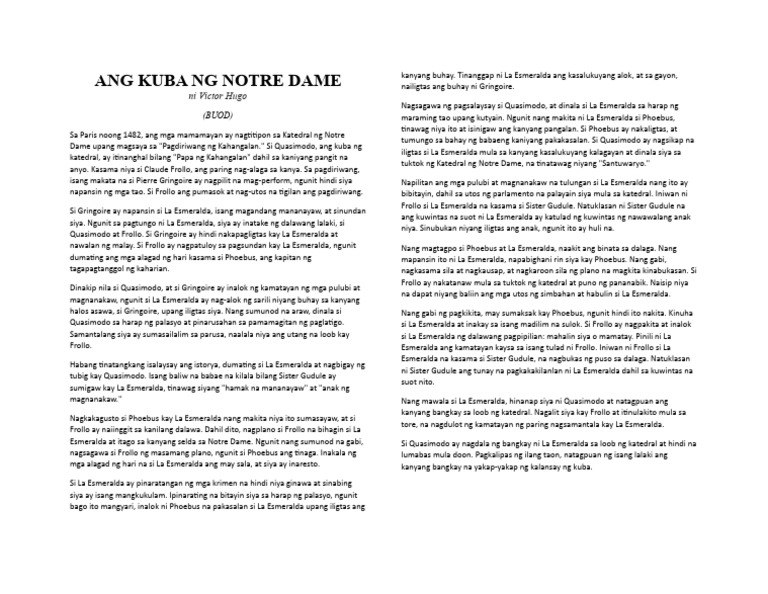 Ang Kuba NG Notre Dame | PDF