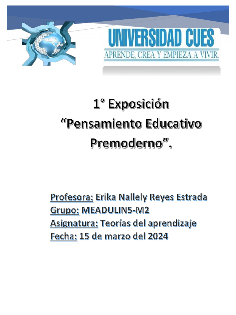 1° Exposicion (Pensamiento Educativo Premoderno) . | PDF | Sócrates ...
