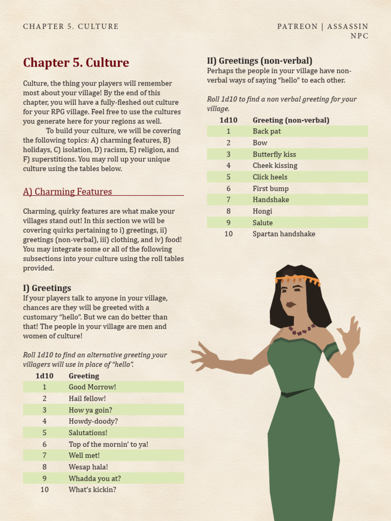 Fantasy Culture Builder - Assassin NPC | PDF