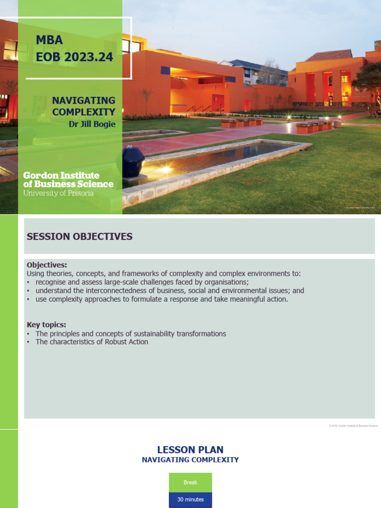 MBA EoB 2023.24 Navigating Complexity | PDF | Decision Making | Complexity MBA EoB 2023.24 Navigating Complexity | PDF | Decision Making | Complexity