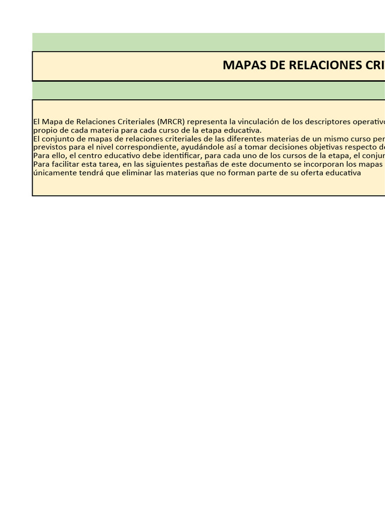 Mapa de Relaciones Criteriales - ESO | PDF | Ciencia, Tecnología ...