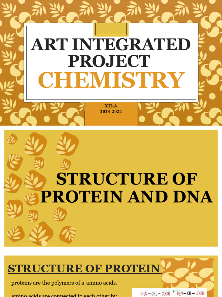 chemisrty art project | PDF | Protein Structure | Proteins