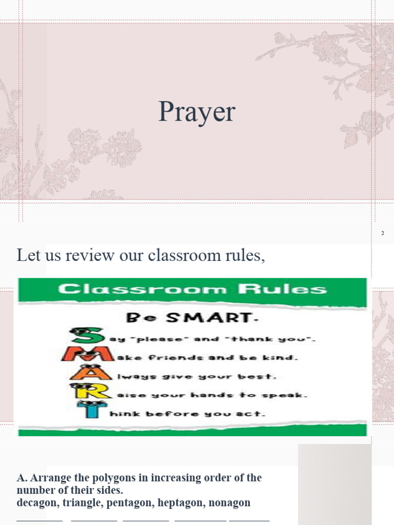 Solving Problems Involving Sides and Angle of A Polygon | Download Free ...