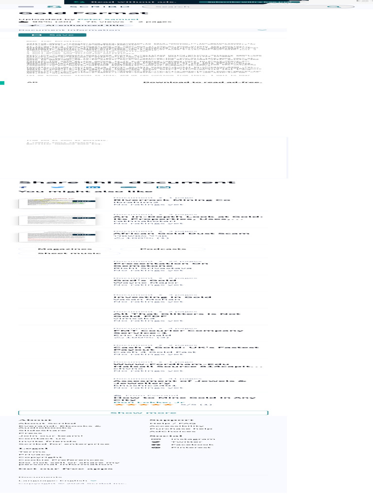 Gold Format PDF National Security Government | PDF | Scribd | Written ...