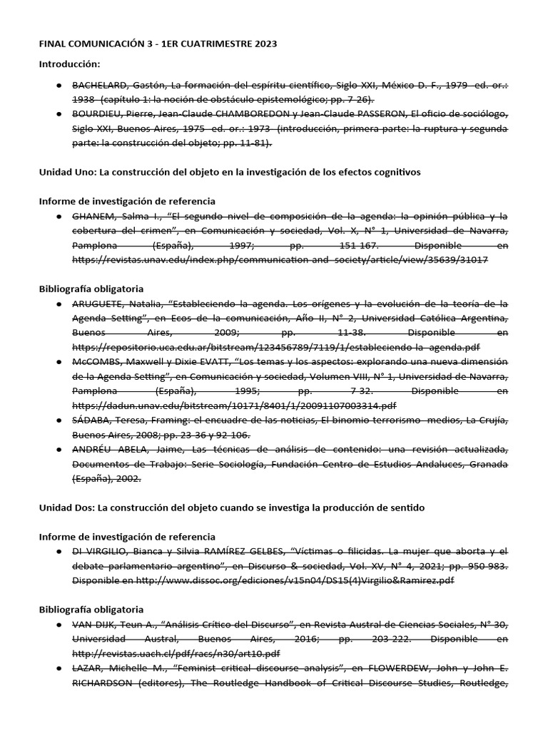 Resumen Final Comu 3 2023 GASSMAN | PDF | Conocimiento | Epistemología