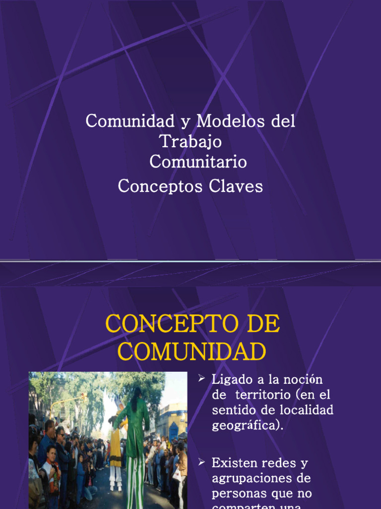 conceptos comunitario | PDF | Comunidad | Sicología