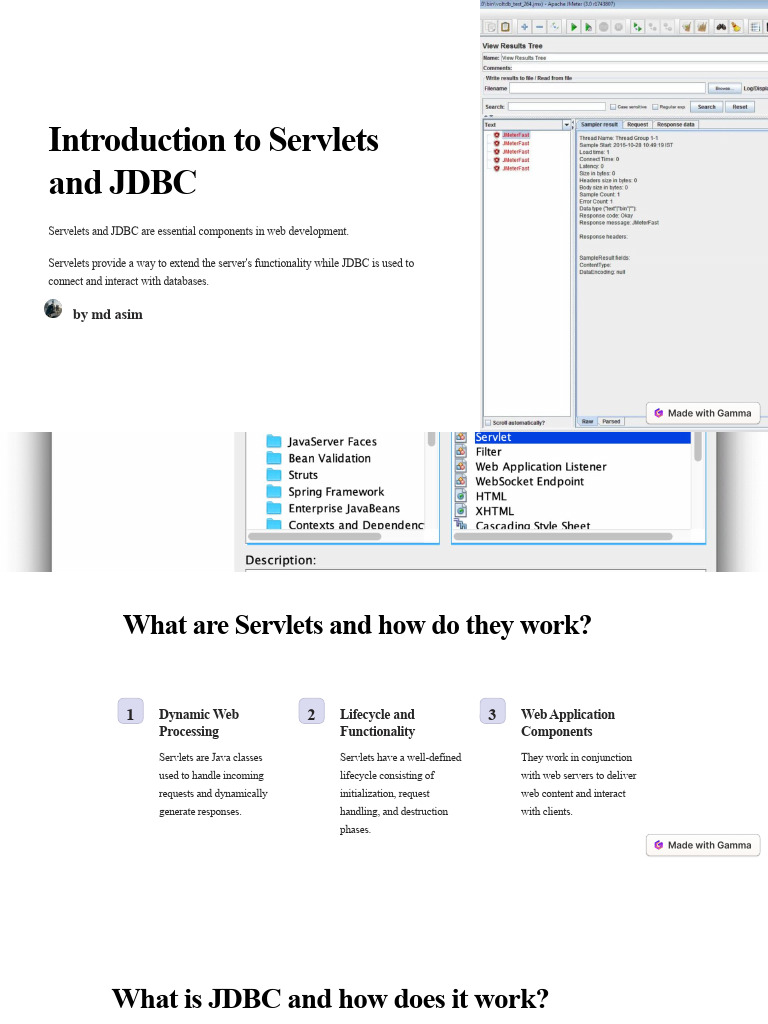Introduction To Servlets And Jdbc Pdf Computers