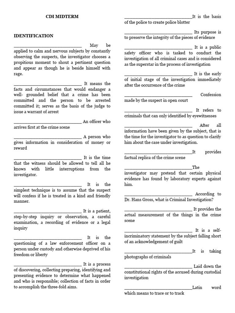 Cdi Mid-Rev | PDF | Witness | Confession (Law)