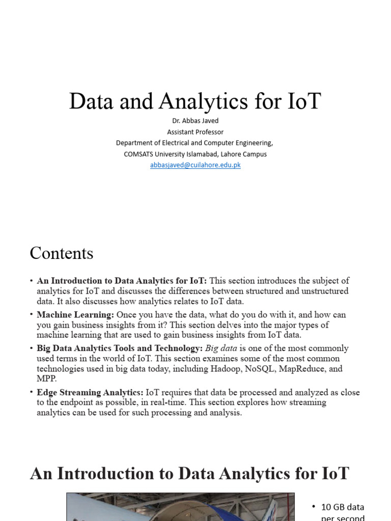 CPE 445-Internet of Things - Chapter 7 | PDF | Apache Hadoop | No Sql