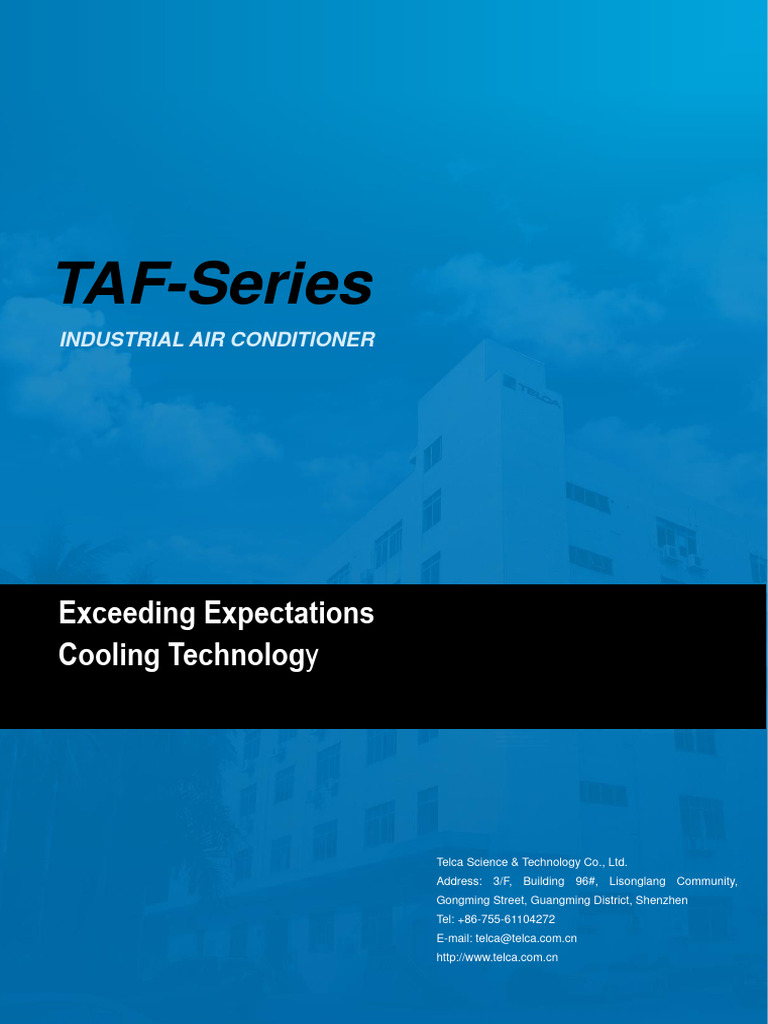 Spec TAF-15D-02A | PDF | Air Conditioning | Power Supply