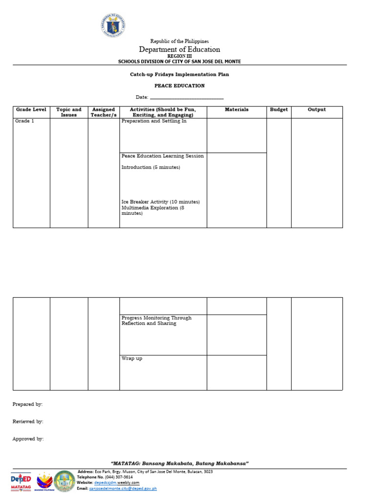 SIP-Peace-Education-Template | PDF