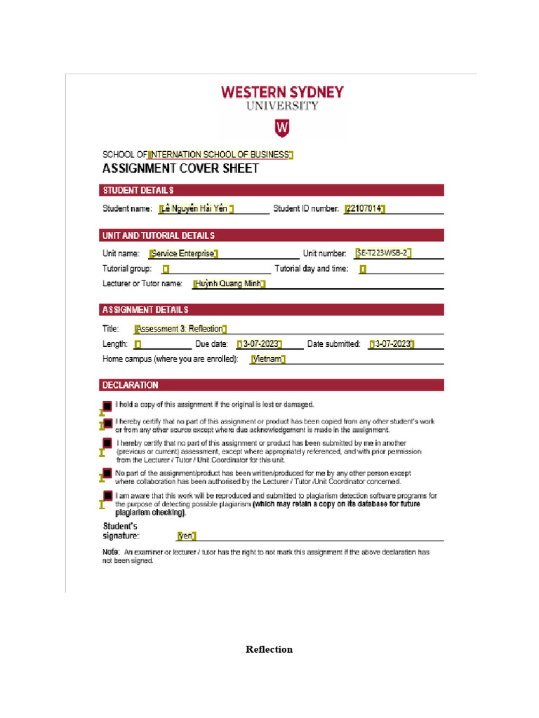 SE FINAL Reflection | PDF | Employment | Recruitment