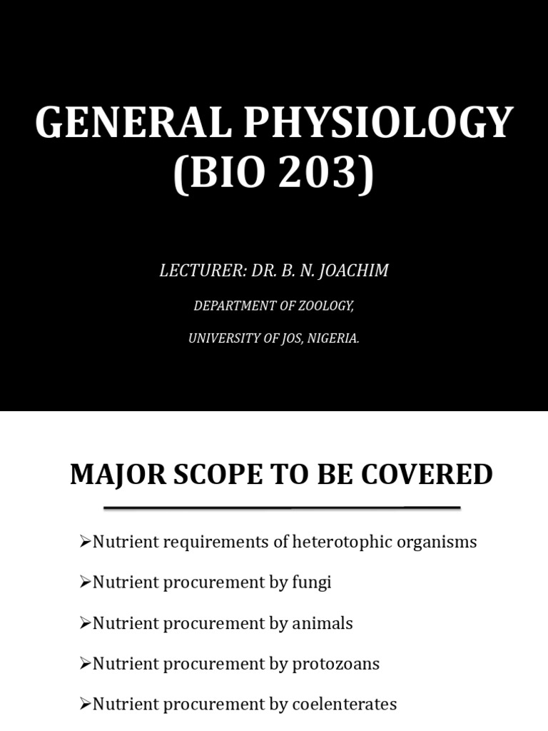 Bio 203 Lecture By Dr Blessing Pdf Carbohydrates Nutrition