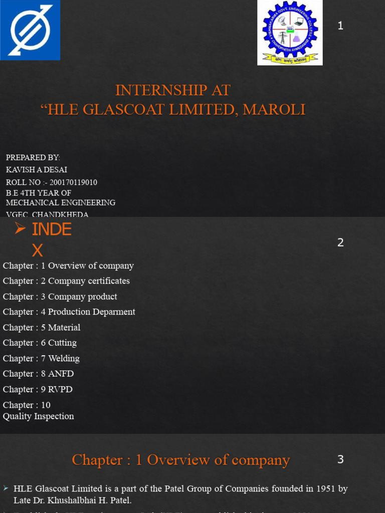 Engineering Internship Report | PDF | Welding | Construction