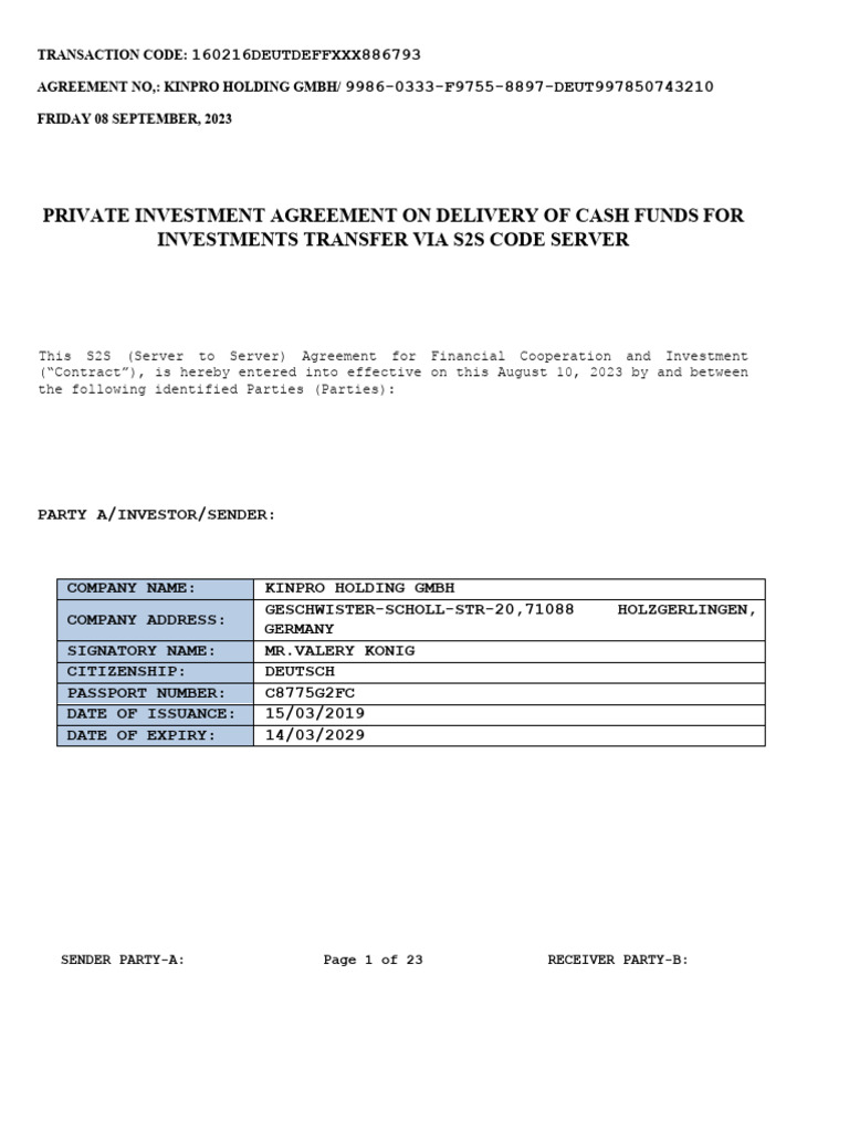Kinpro - Contract (Doa) | PDF | Common Law | Justice
