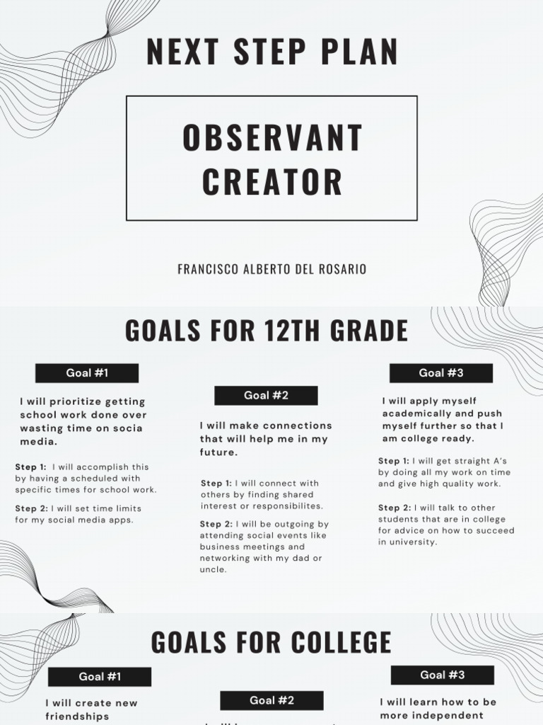 Next Step Plan | PDF