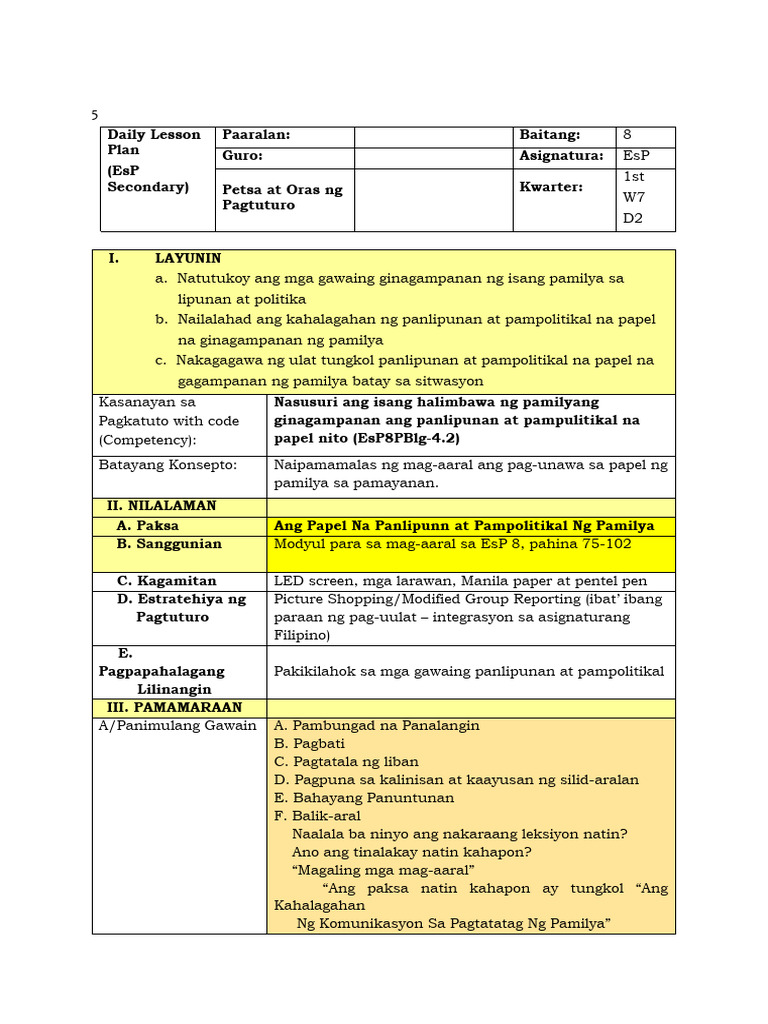 EsP-8-Q1-W7-D2 | PDF