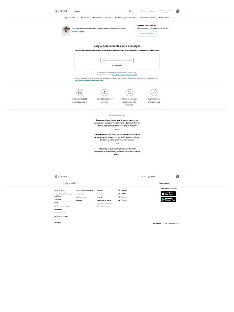 Suba Un Documento - Scribd | PDF | Scribd | Sitios web