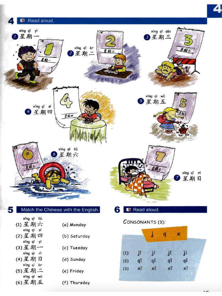 Days Talking Exercises Mandarin | PDF