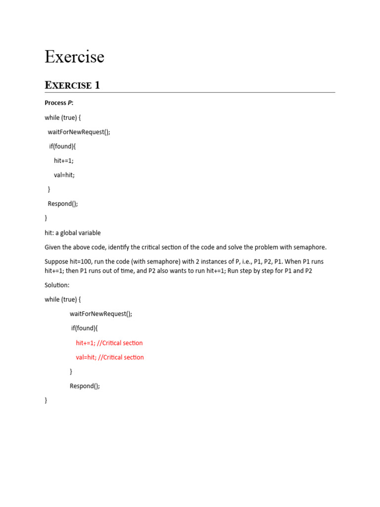 Semaphore Synchronization Guide | PDF