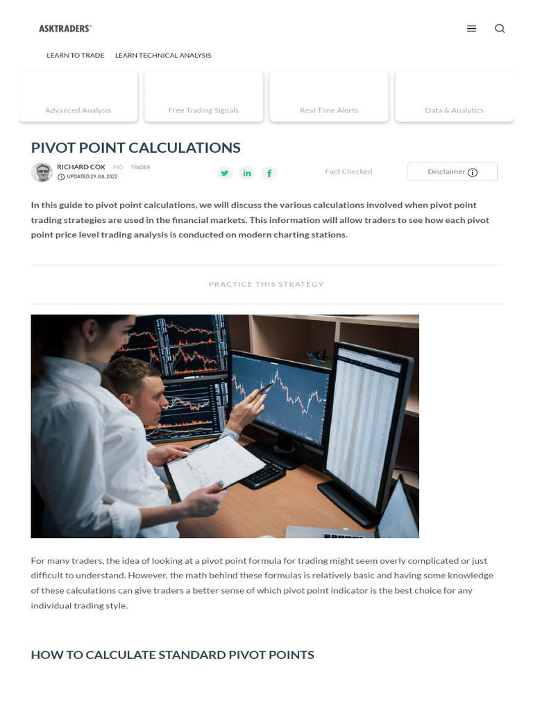 Pivot Points - How To Calculate (Explanation & Examples) | PDF ...