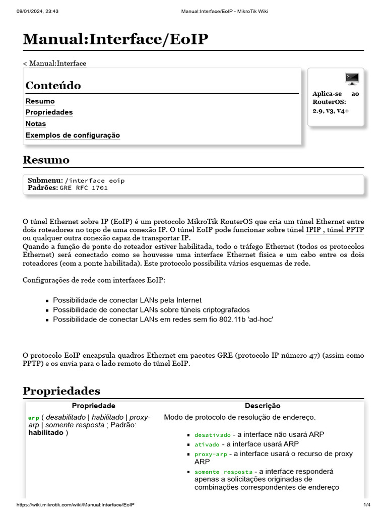 Manual_Interface_EoIP - MikroTik Wiki | PDF | Porta (rede de ...