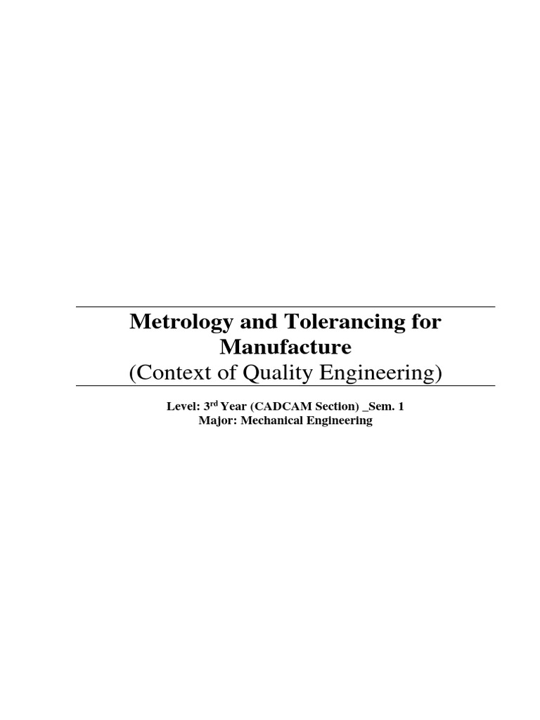 Course MTMQE_Chap3 | PDF | Rotation | Engineering Tolerance