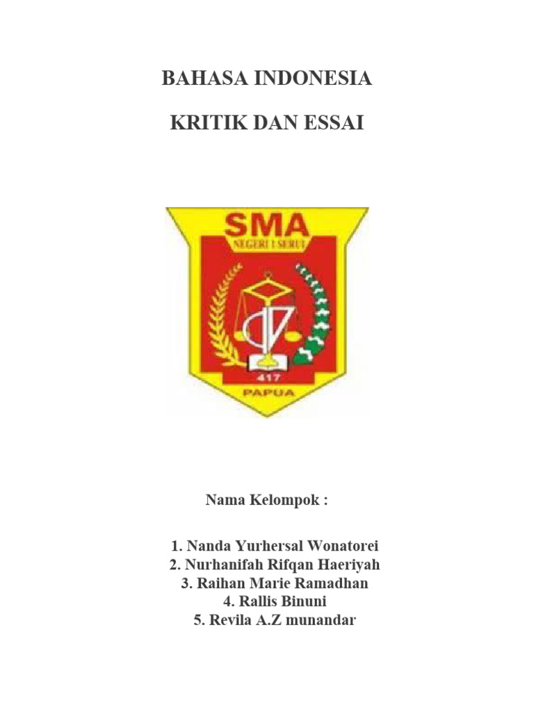 Pengertian Kritik Dan Esai | PDF