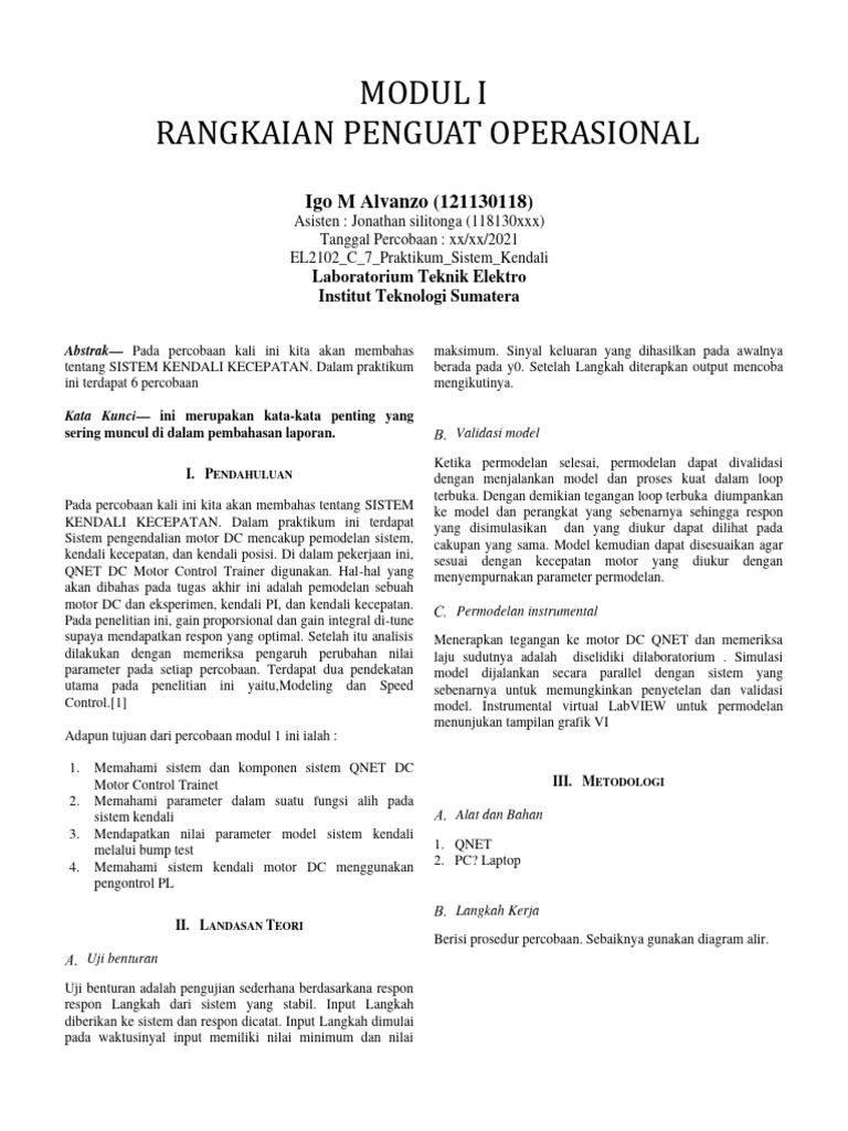 C-8 - 2 - Igo M Alvanzo - 121130118 - EL2102 | PDF | Teknologi & Rekayasa