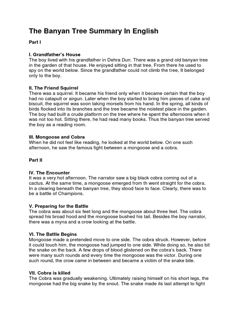 10 The Banyan Tree | PDF