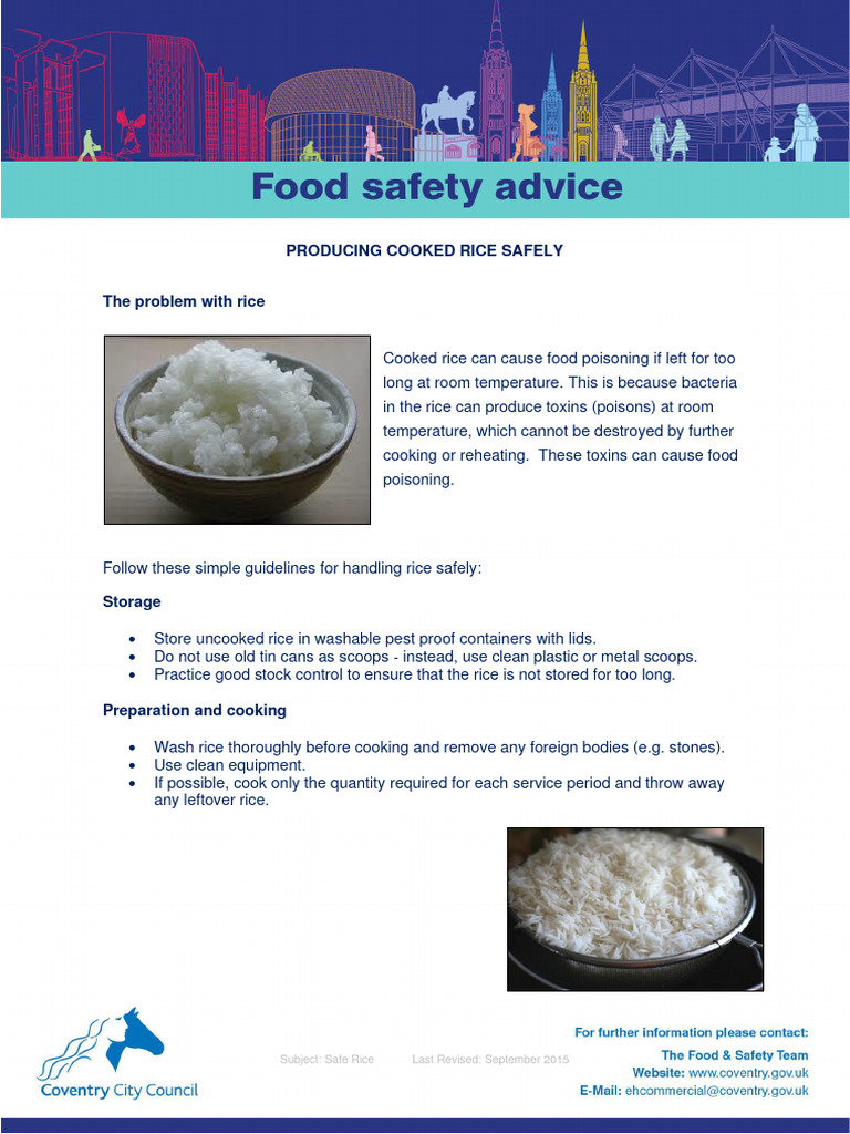 Safe Rice 2021 | PDF | Cooking | Refrigerator