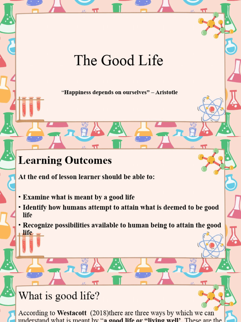 STS The Good Life Updated | PDF | Social Science | Science & Mathematics