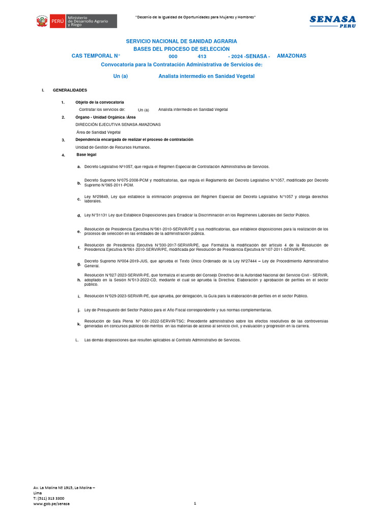 Bases 413 Amazonas | PDF | Evaluación | Plaga (organismo)