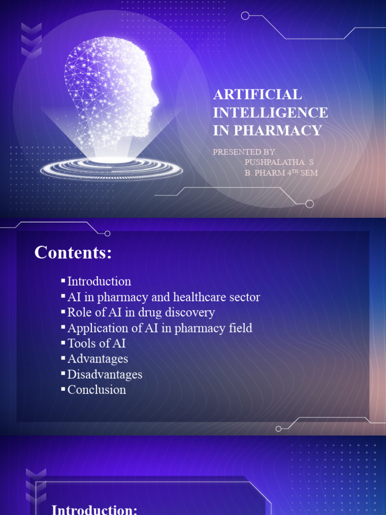 AI in Pharmacy | PDF | Artificial Intelligence | Intelligence (AI) & Semantics