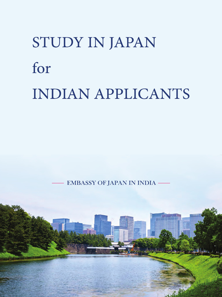 Study in Japan Booklet by Embassy of Japan in New Delhi | PDF
