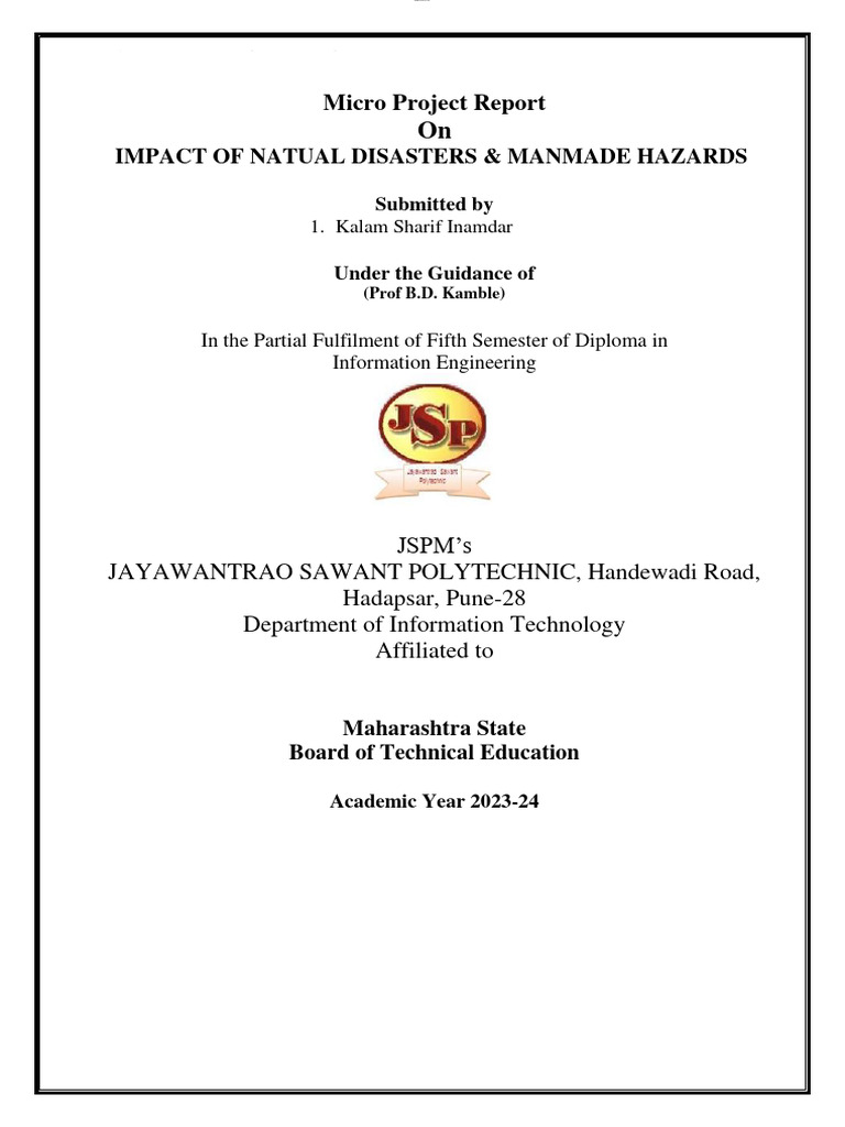 Est Microproject KLLM | PDF | Drought | Flood