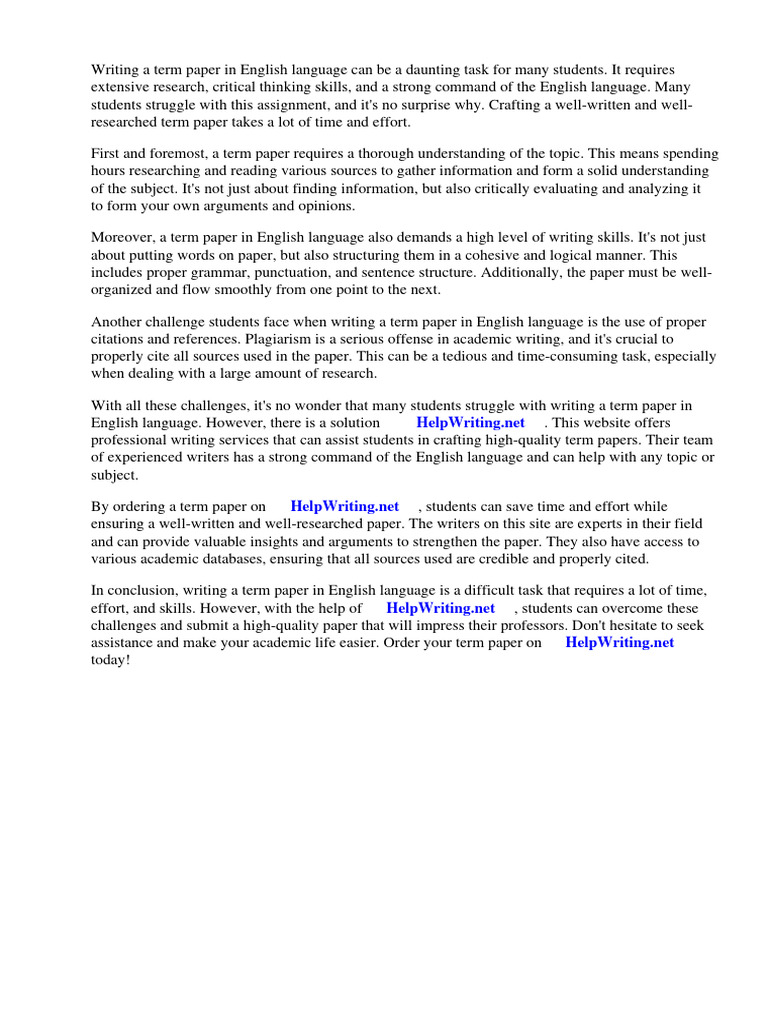Term Paper in English Language | PDF | Facebook | Linked In Term Paper in English Language | PDF | Facebook | Linked In